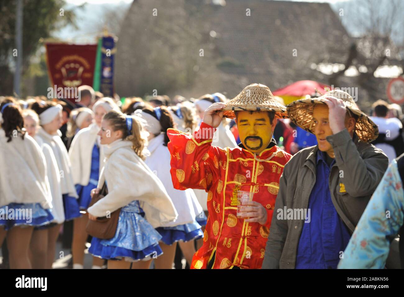 At the "Dietfurt Chinese Carnival" the small town Dietfurt a.d.Altmühl ...