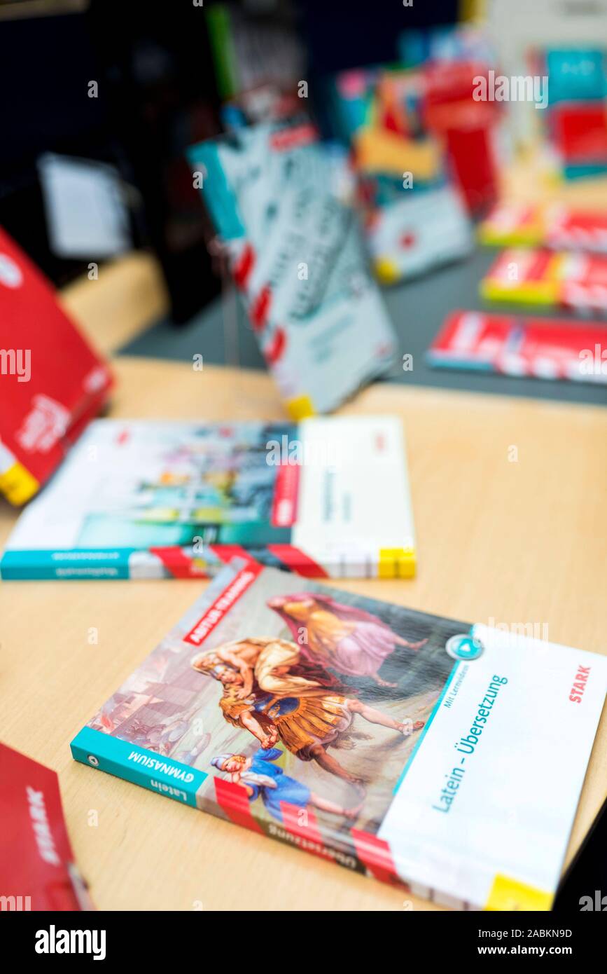 Learning aid books in the community library Oberhaching. The municipal ...