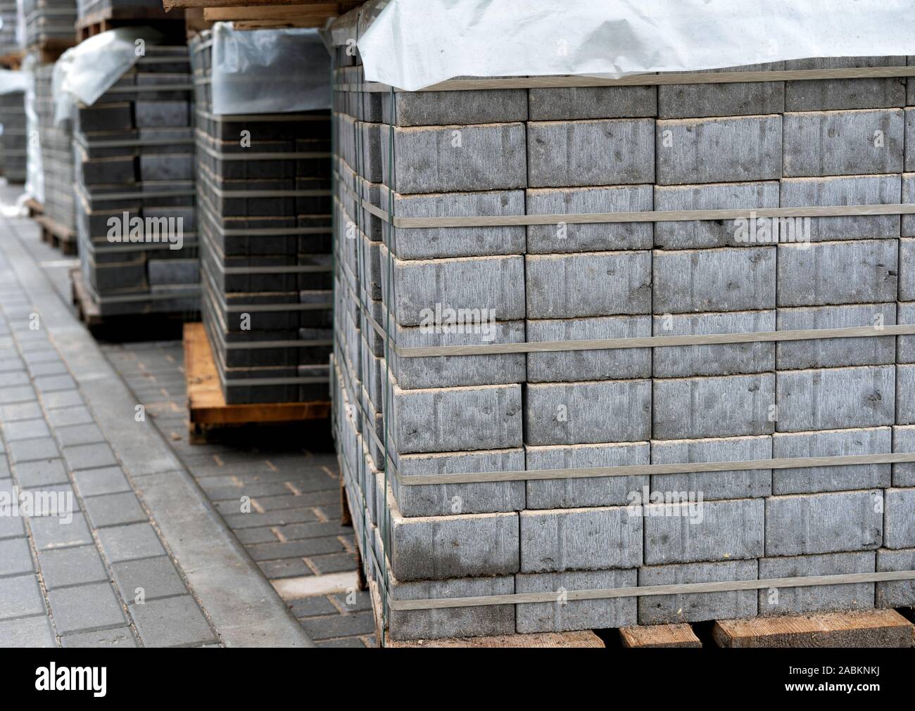 Beautiful construction background. slab of paving slabs Stock Photo - Alamy