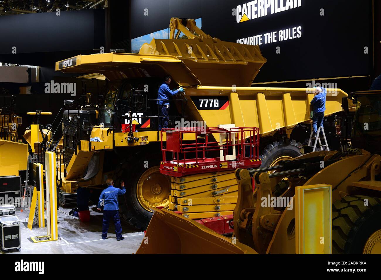 The Zeppelin construction machines are given the finishing touches for ...