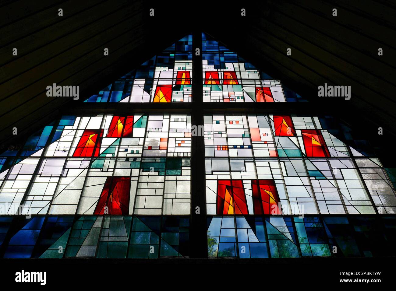 Art glass series: The Reformation Memorial Church in Munich-Hadern. The ...