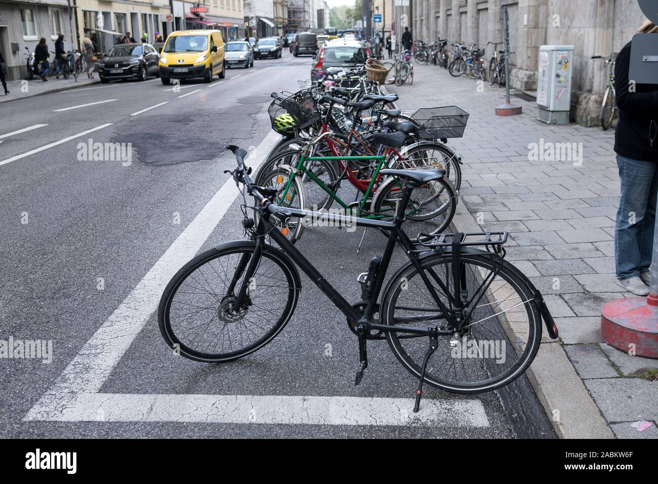 New Flex parking for bicycles and cars in front of the Technical ...
