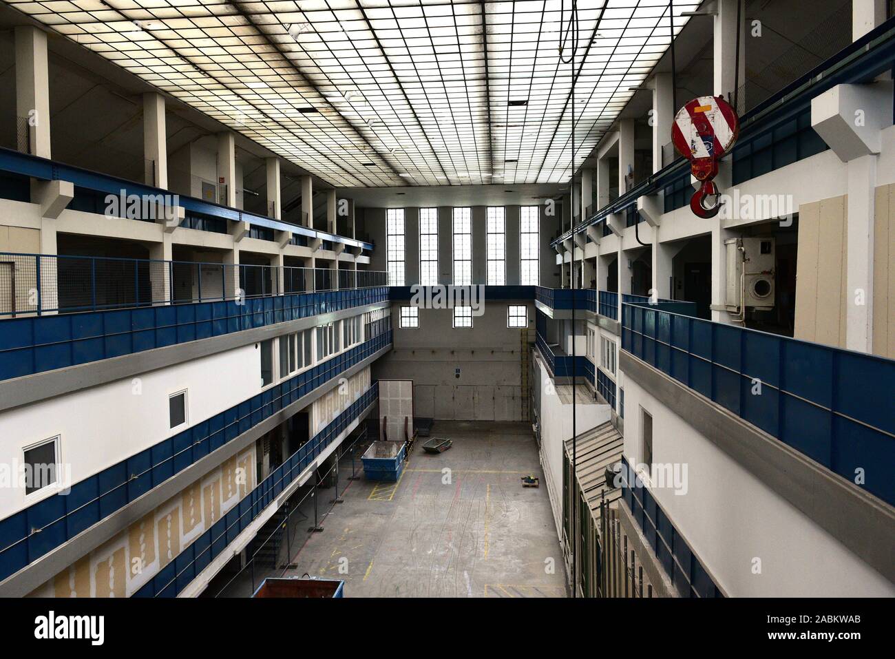 The transformer hall, the interim site of the Gasteig, which will be ...