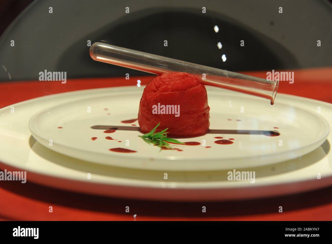 An exhibition in the museum "Man and Nature" in Nymphenburg Castle ...