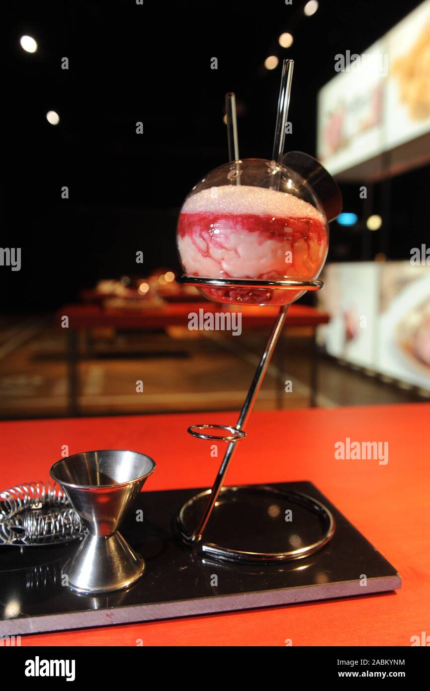 An exhibition in the museum "Man and Nature" in Nymphenburg Castle ...