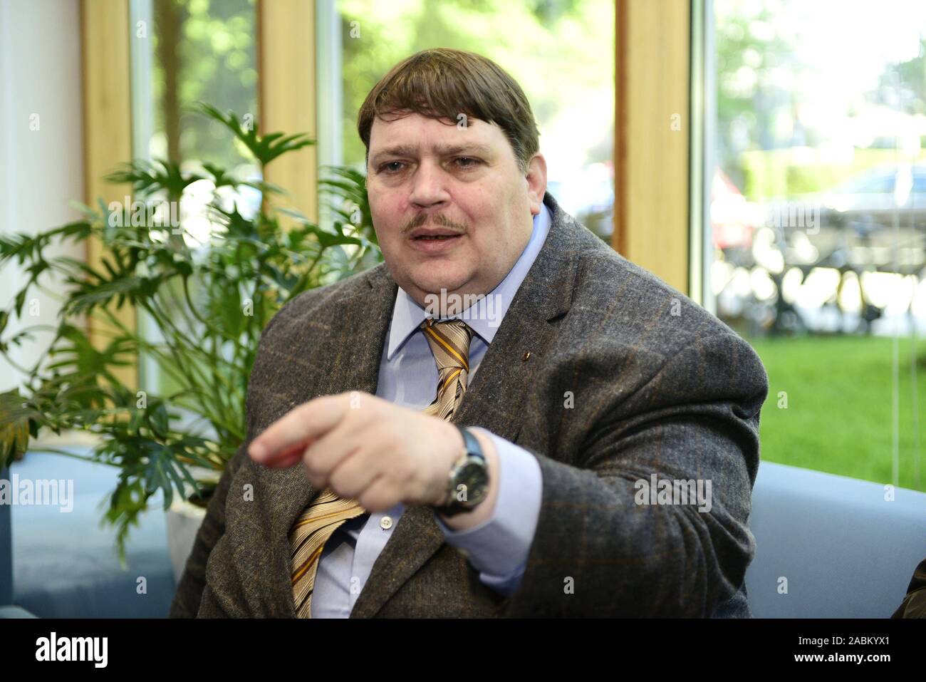 Candidate Bernd Posselt at the CSU election party for the European ...