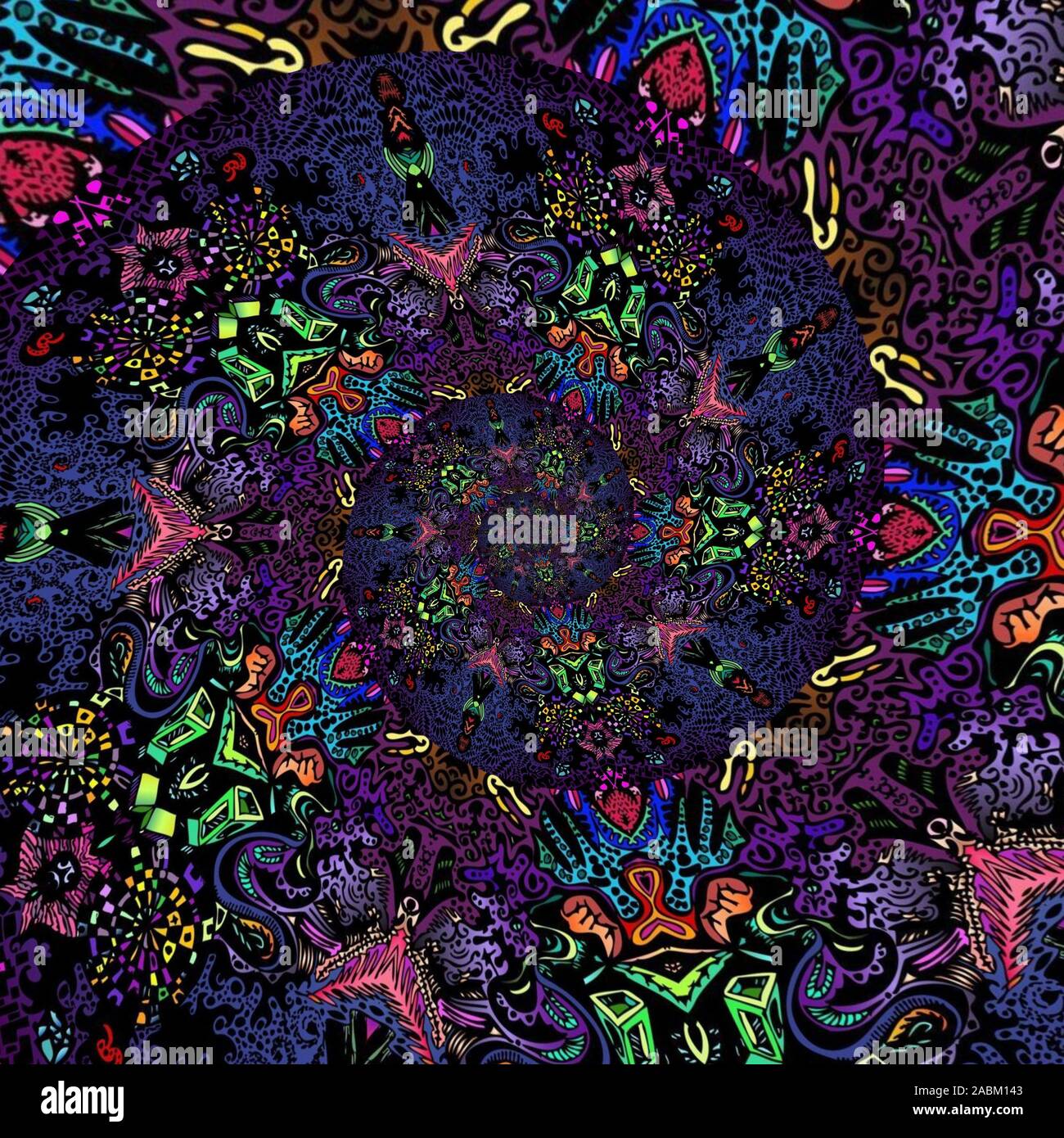 COLORFUL LSD WALLPAPERS Stock Photo - Alamy