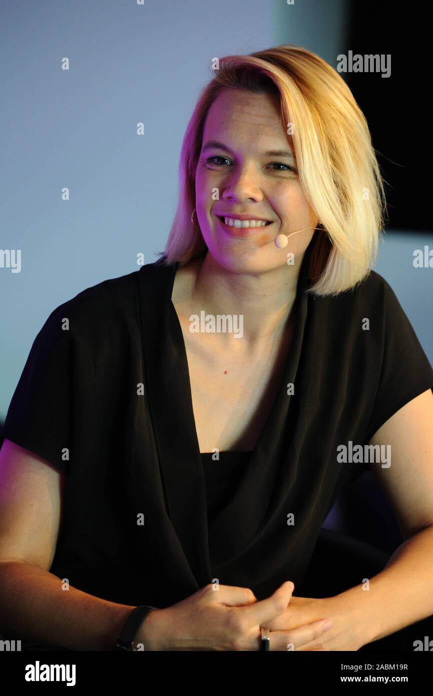 Magdalena Rogl (Head of Digital Channels at Microsoft Germany) at the ...