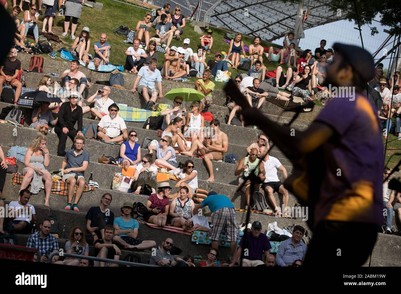 The band Stray Colors at a performance at the Theatron Whitsun Festival ...