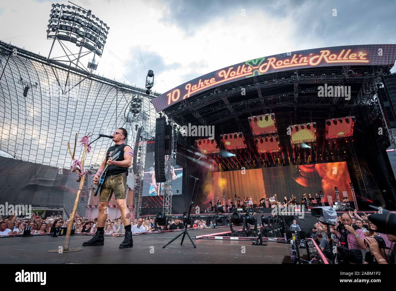 The Austrian folk musician Andreas Gabalier gives a concert in the ...