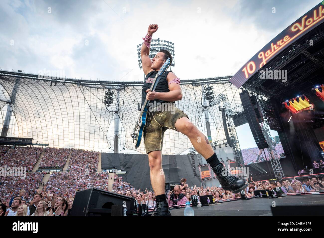 The Austrian folk musician Andreas Gabalier gives a concert in the ...