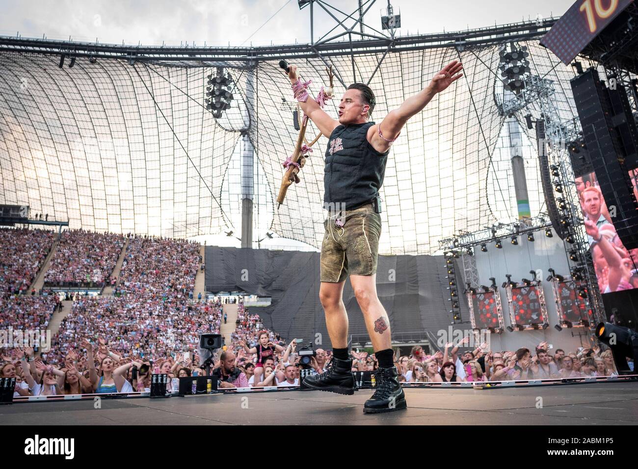 The Austrian folk musician Andreas Gabalier gives a concert in the ...