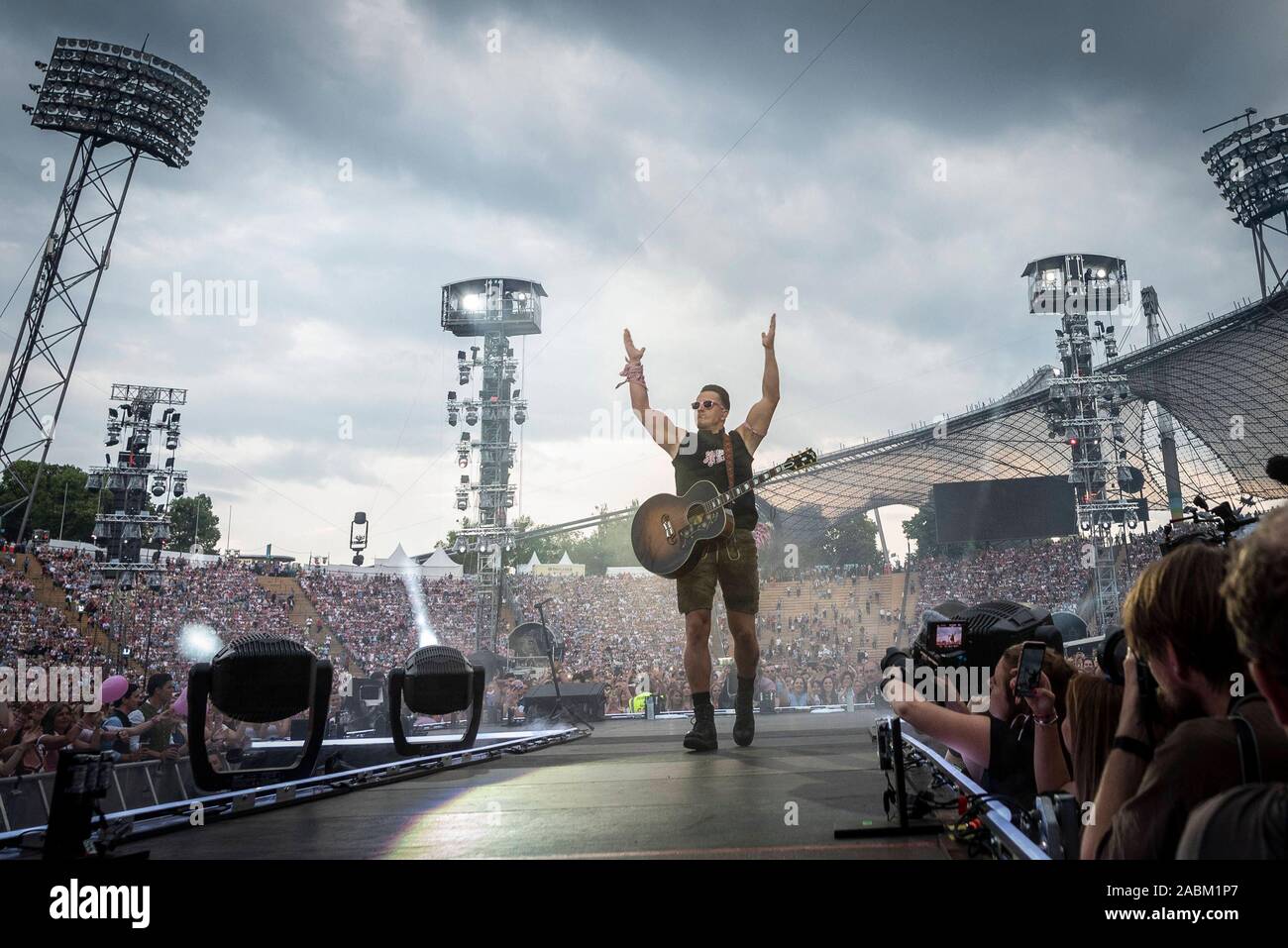 The Austrian folk musician Andreas Gabalier gives a concert in the ...