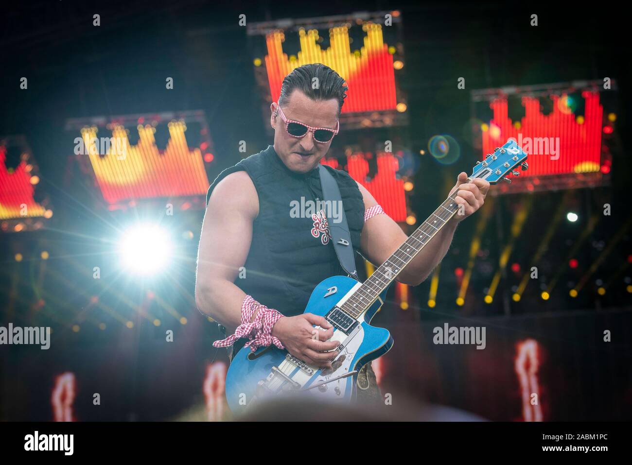 The Austrian folk musician Andreas Gabalier gives a concert in the ...