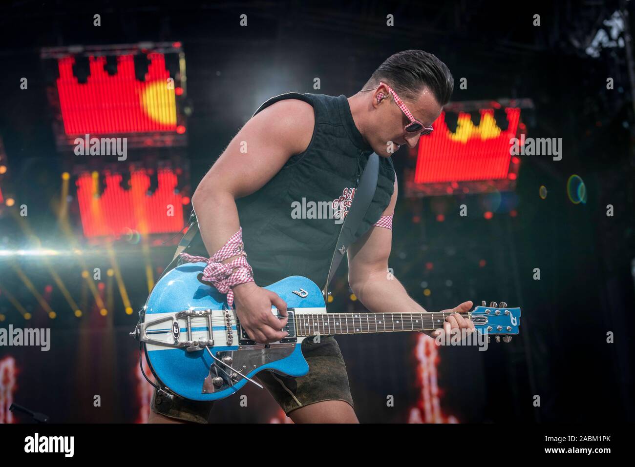 The Austrian folk musician Andreas Gabalier gives a concert in the ...