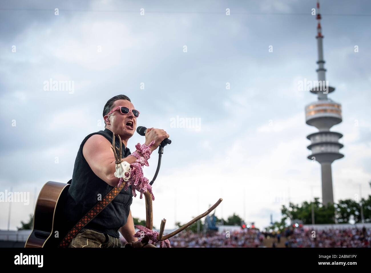 The Austrian folk musician Andreas Gabalier gives a concert in the ...