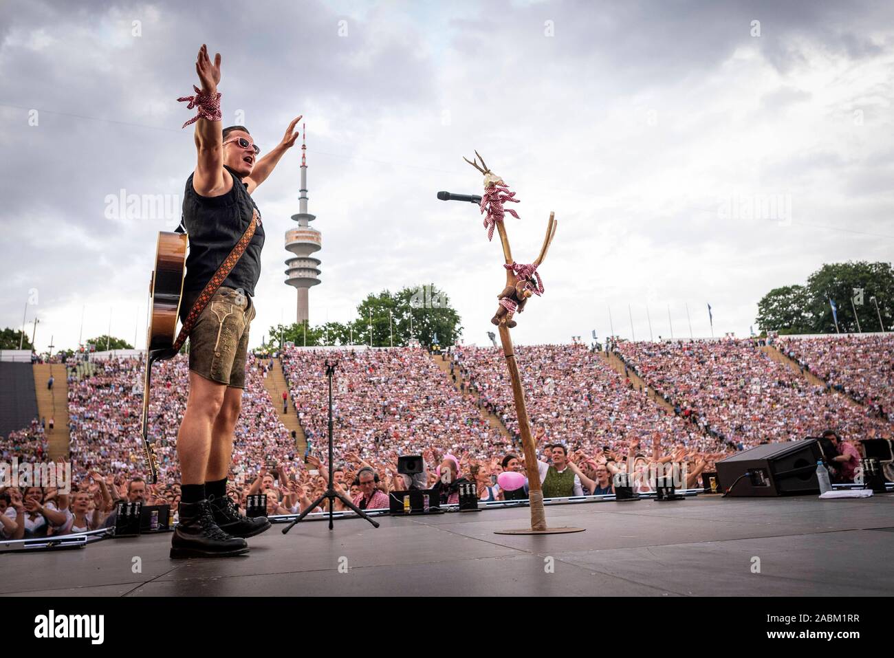 The Austrian folk musician Andreas Gabalier gives a concert in the ...