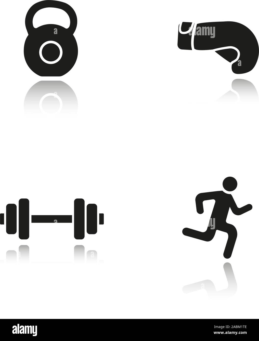 Shadow boxing exercise Stock Vector Images - Alamy