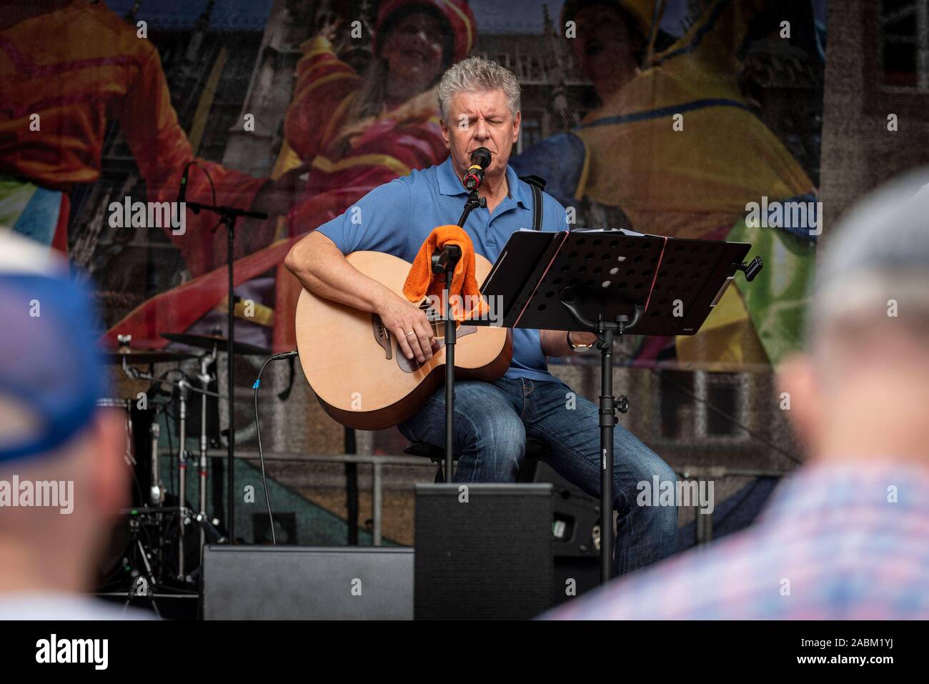Munich's Lord Mayor Dieter Reiter plays with the Paul Daly Band at the ...