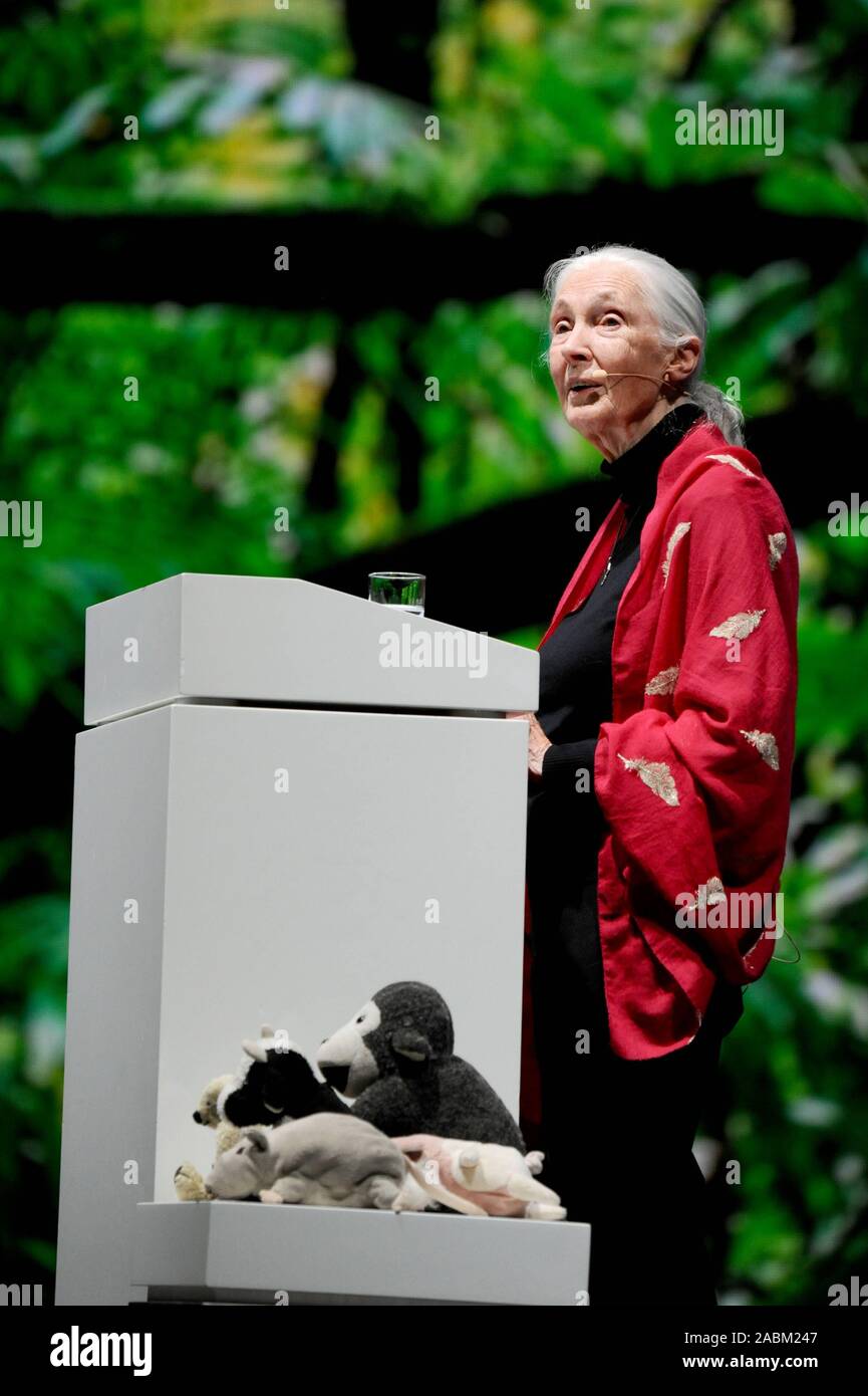 The British biologist and primate researcher Jane Goodall at a ...