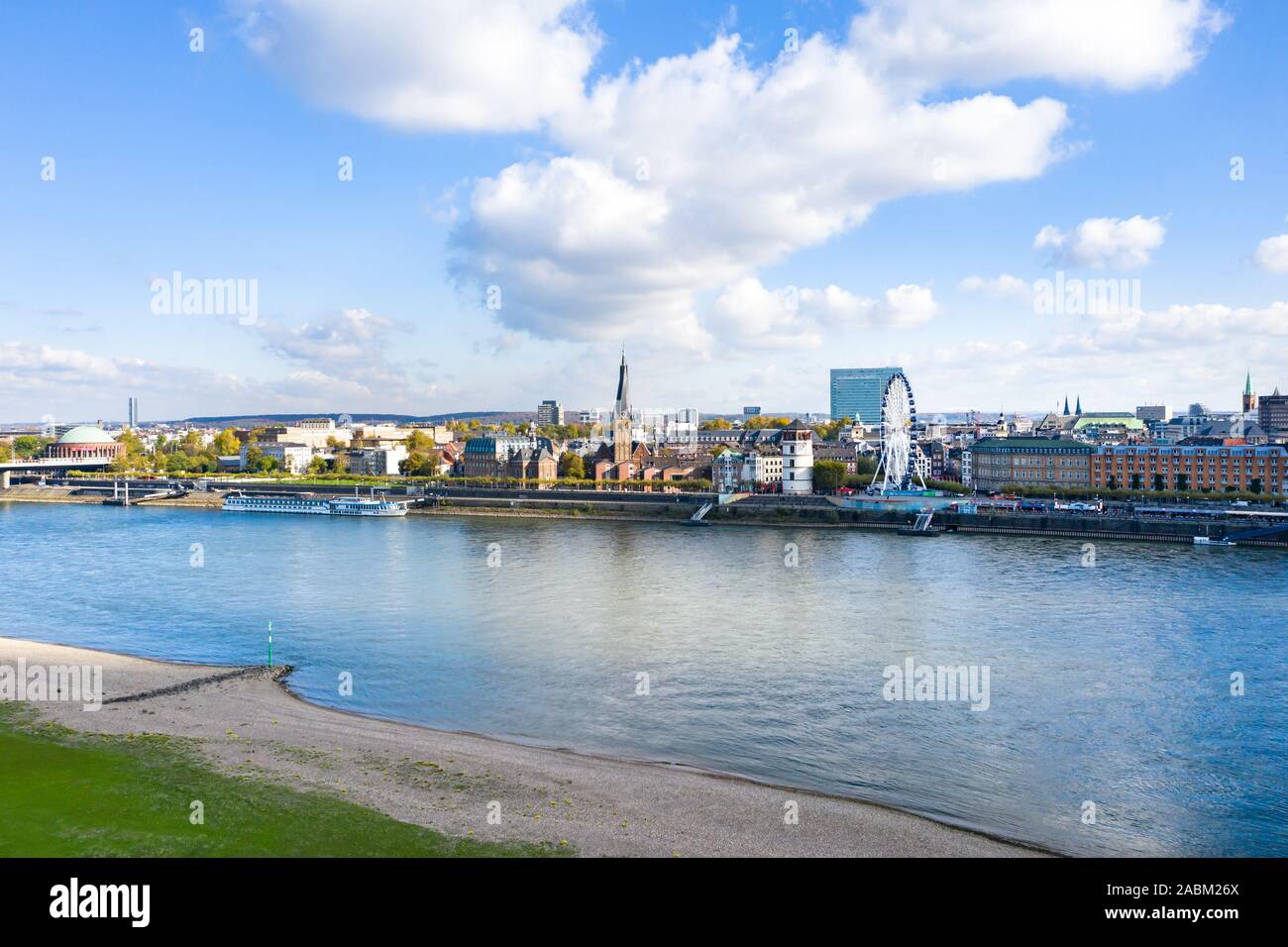 River Rhein in Dusseldorf - Germany Stock Photo - Alamy