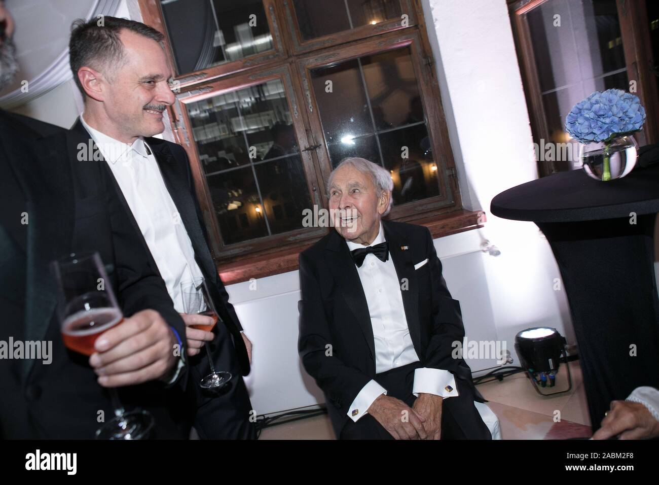 Senior boss Herbert Frey (here with designer Johnny Talbot, l.) at the ...
