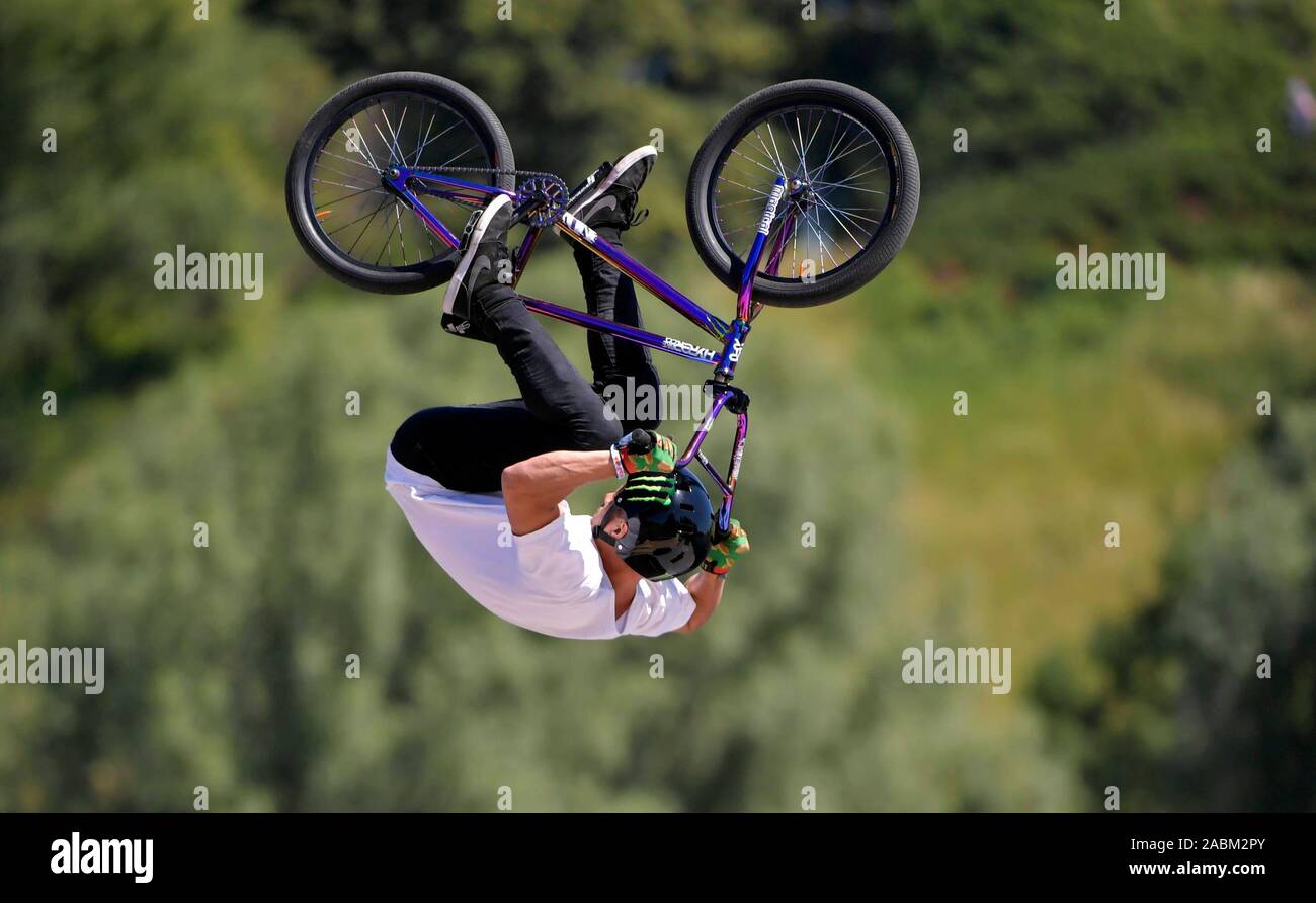 Munich Mash in the Munich Olympic Park. BMX Contest Lake Line Semi ...
