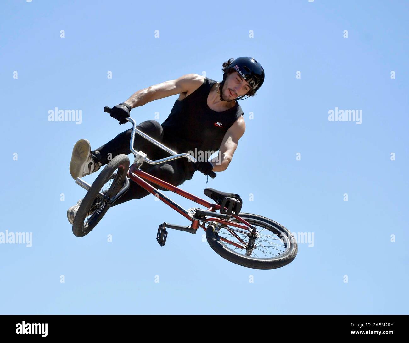 Munich Mash in the Munich Olympic Park. BMX Contest Lake Line Semi ...