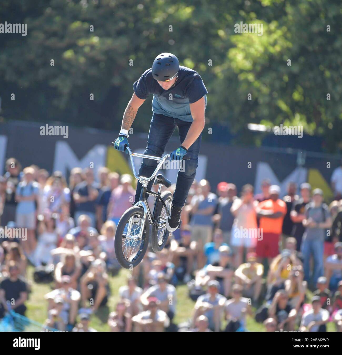 Munich Mash in the Munich Olympic Park. BMX Contest Lake Line Semi ...