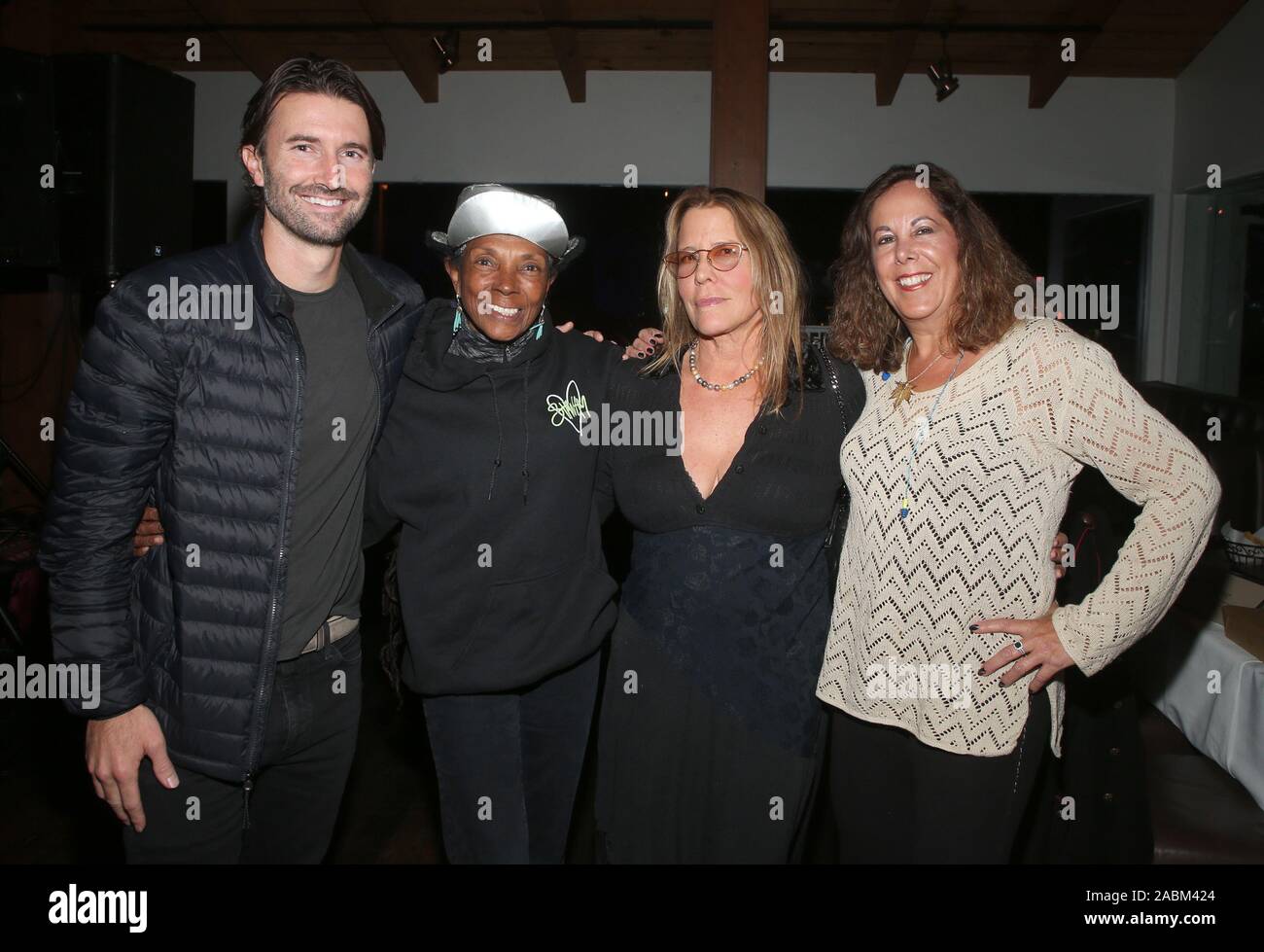 MALIBU, CA - NOVEMBER 27: Brandon Jenner, Candace Bowen, Gigi, Hillary ...