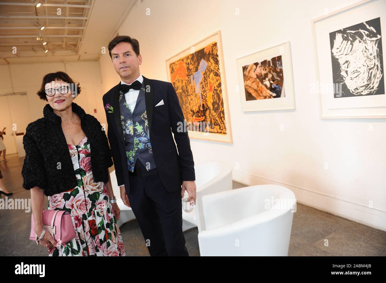 Eva Maria Fahrner-Tutsek and Dr. Maximilian Wolters at the summer party ...