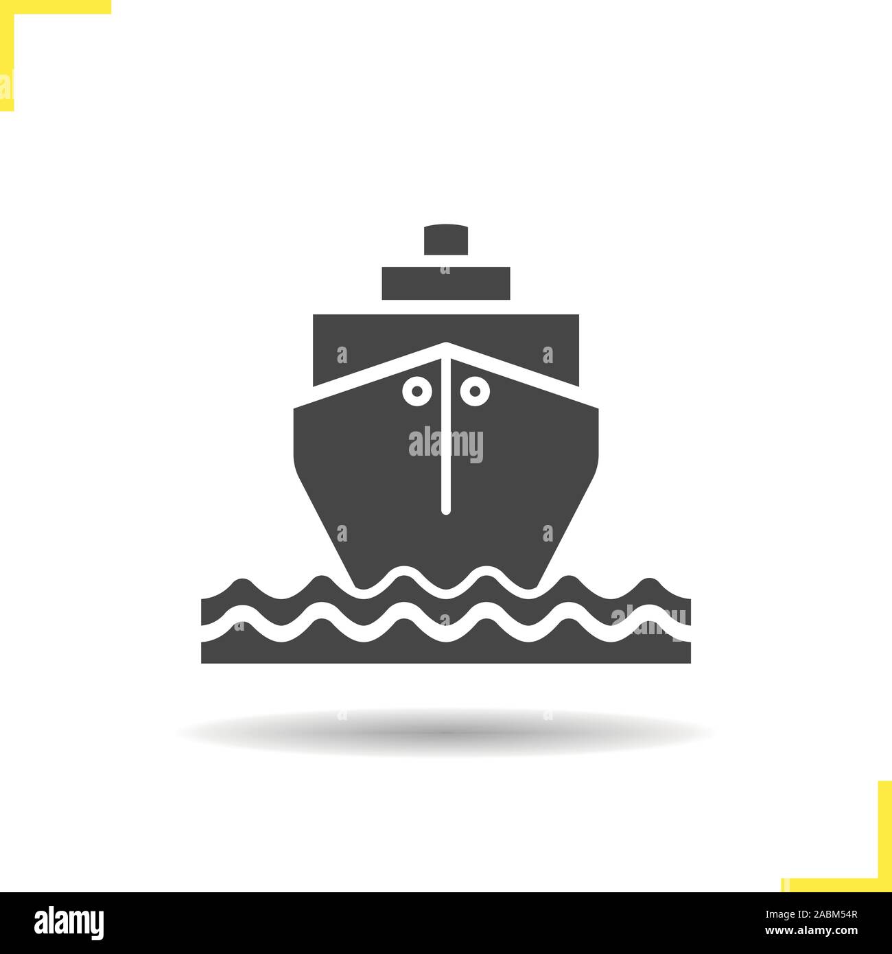 Cruise Ship Icon Vector