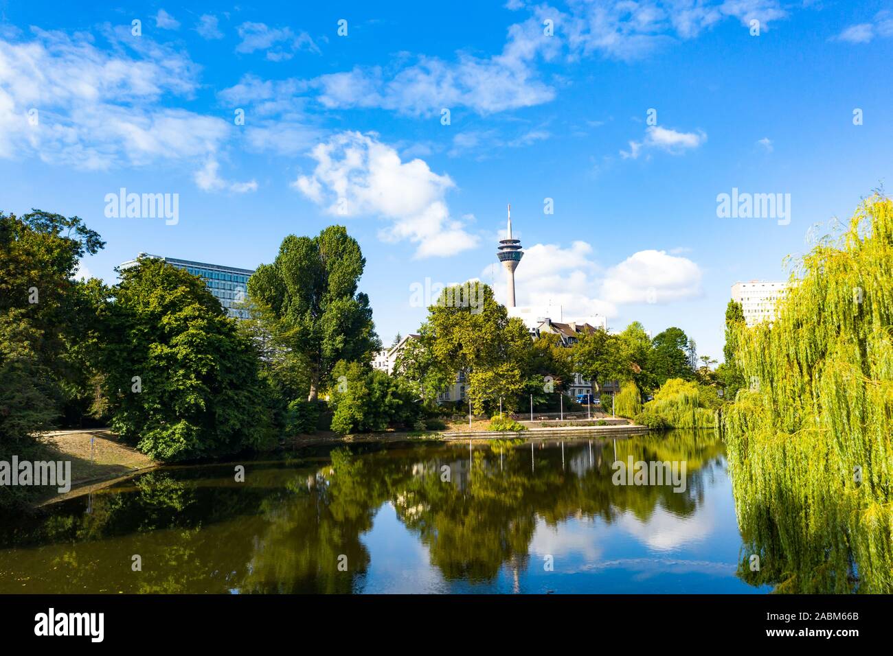 View duesseldorf from rheinturm hi-res stock photography and images - Alamy