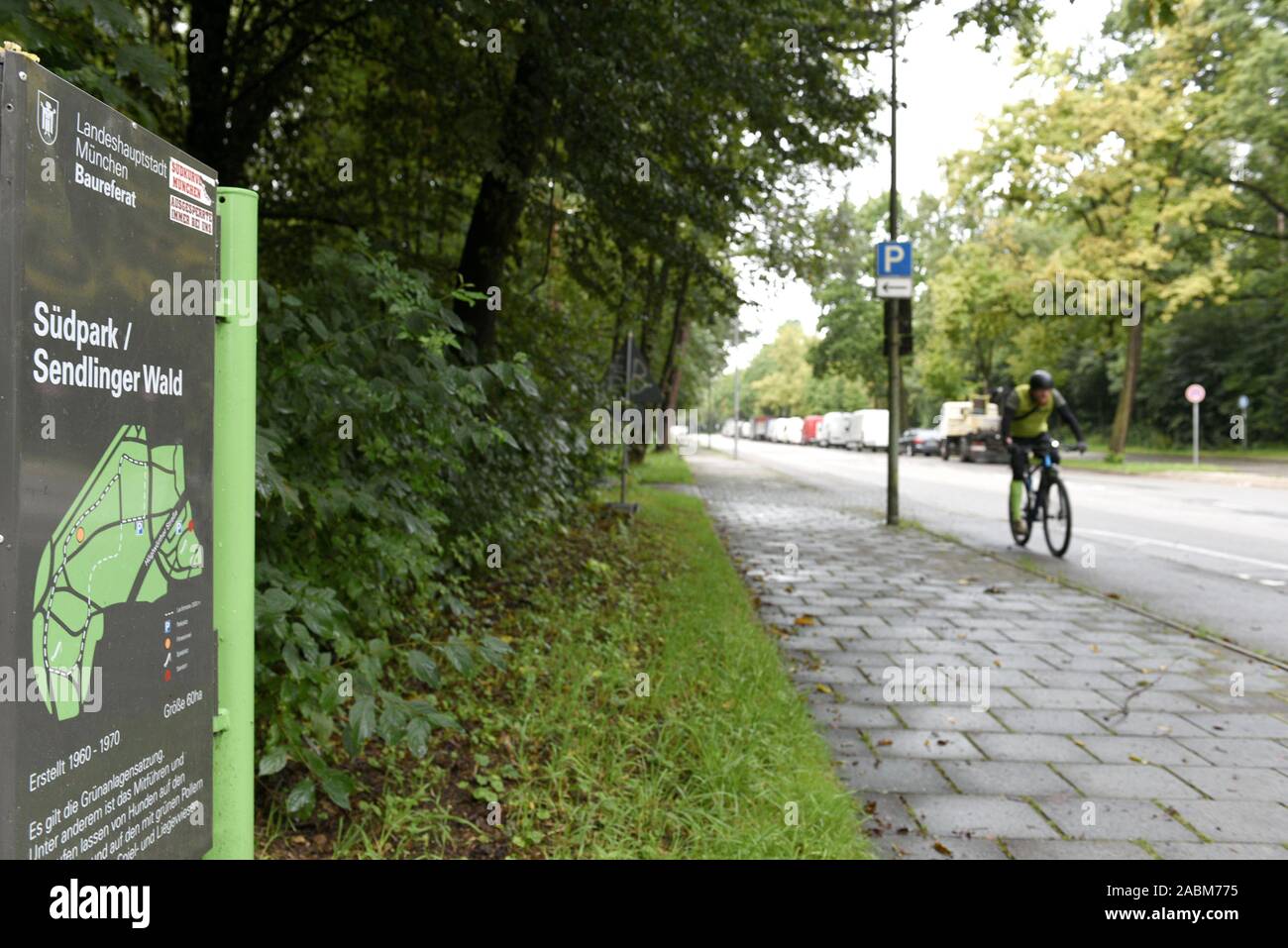 The Höglwörther Straße in the Munich district Sendling. [automated ...