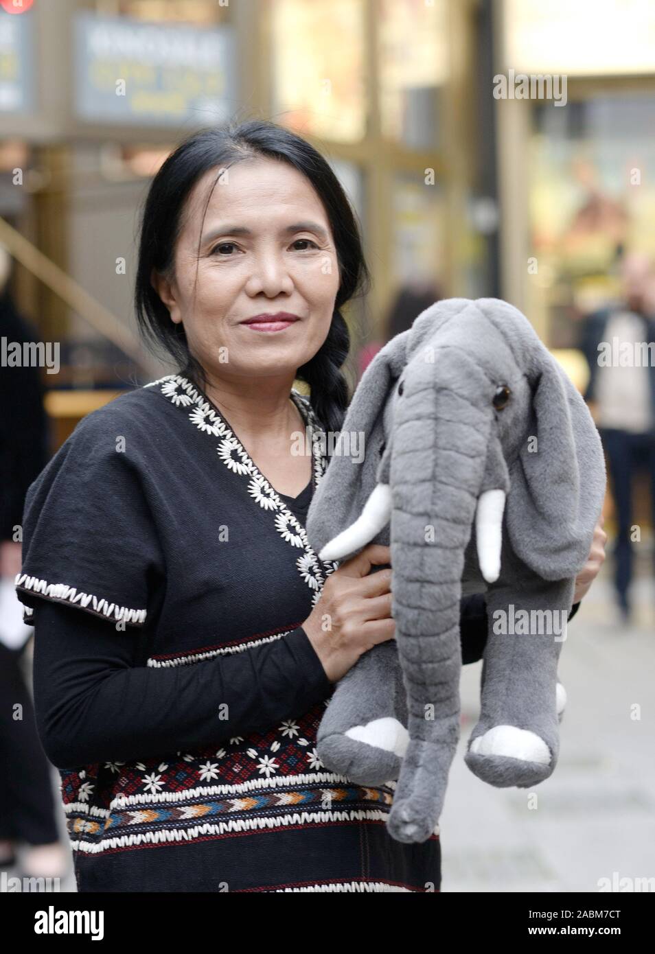 The elephant protector Lek Chailert at the film premiere of "Love and ...