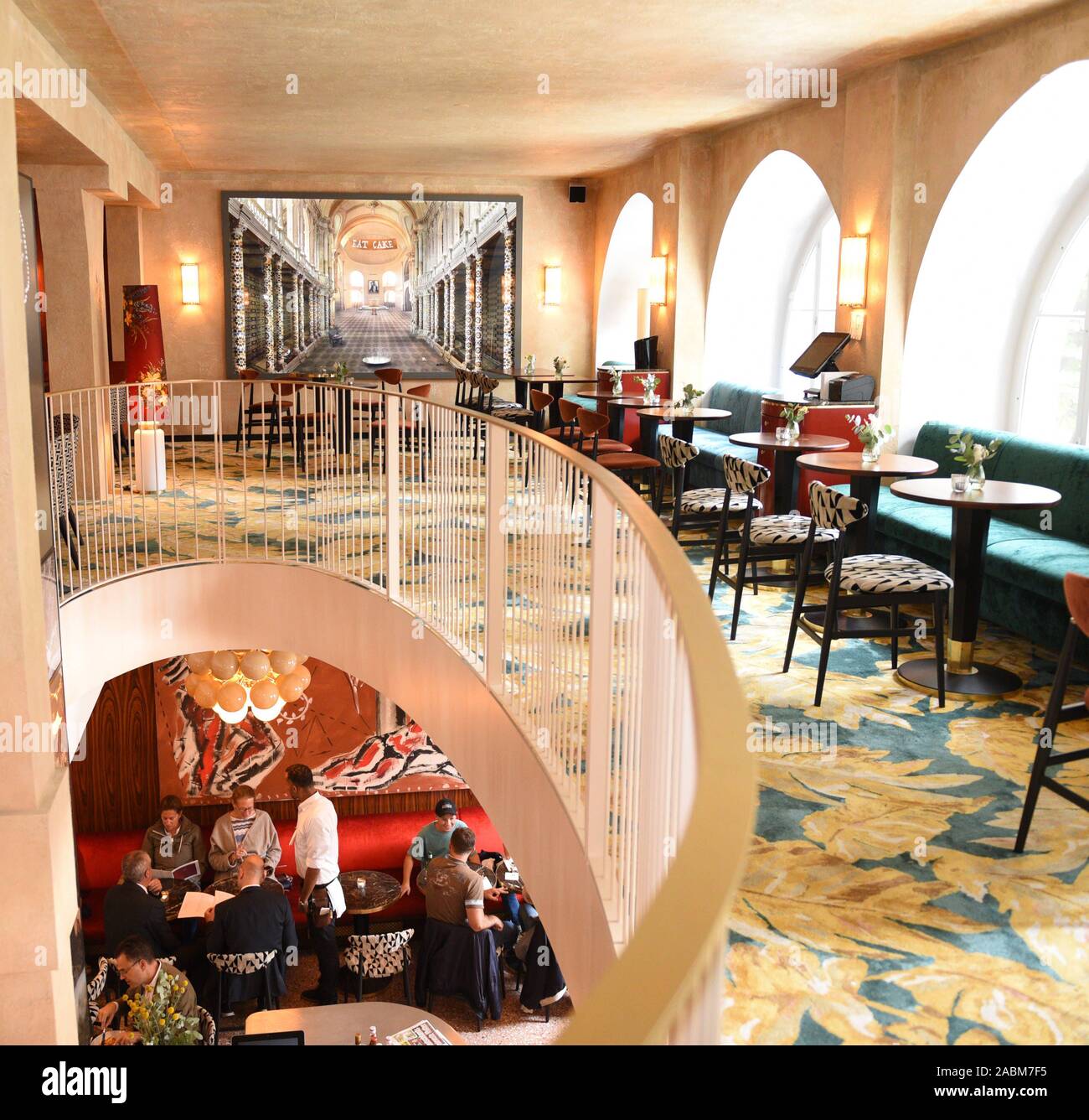 The prestigious Café Roma in the Maximilianstraße in Munich. After a ...