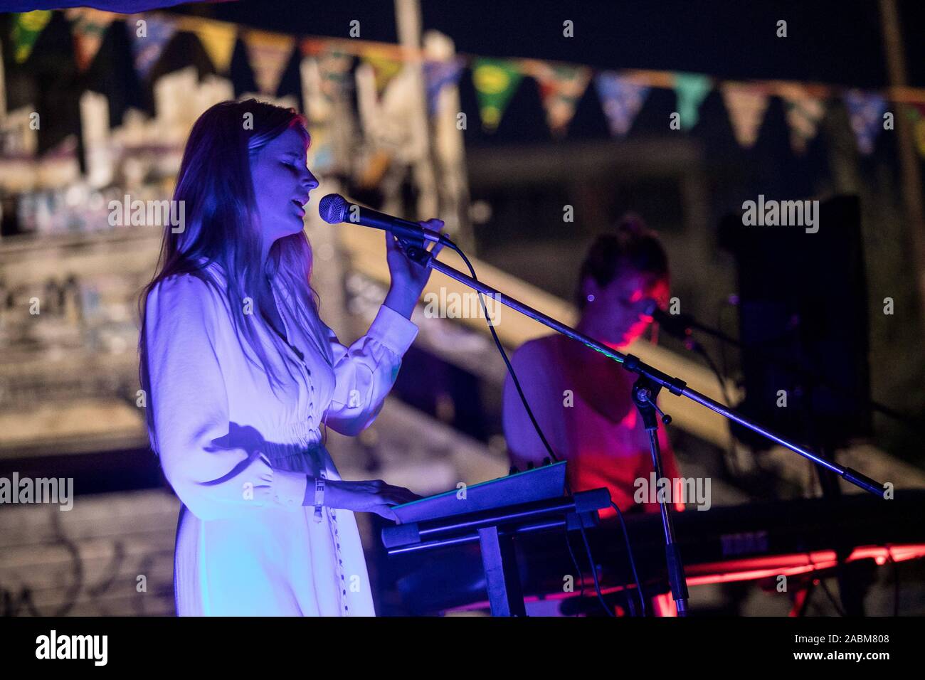 Loriia alias Lotte Friedrich at her performance at the summer party at ...