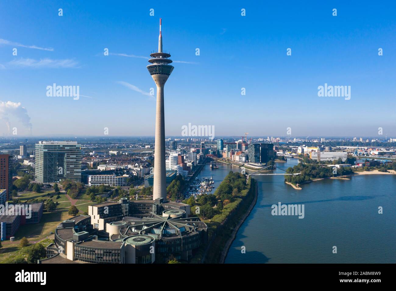 View duesseldorf from rheinturm hi-res stock photography and images - Alamy
