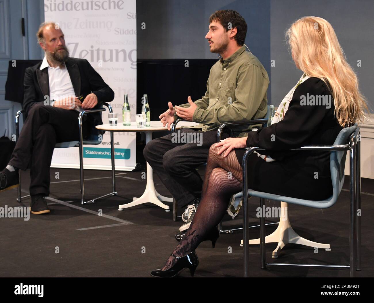 Michael Zirnstein (left) and Susanne Hermanski at the Night of the SZ ...