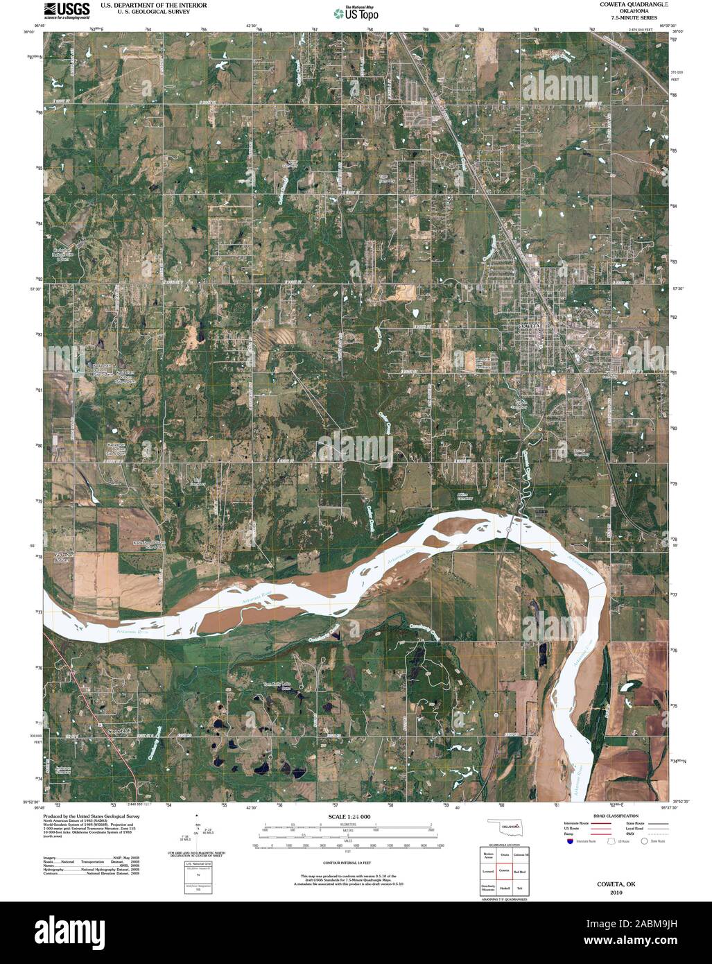 Coweta map Cut Out Stock Images & Pictures - Alamy