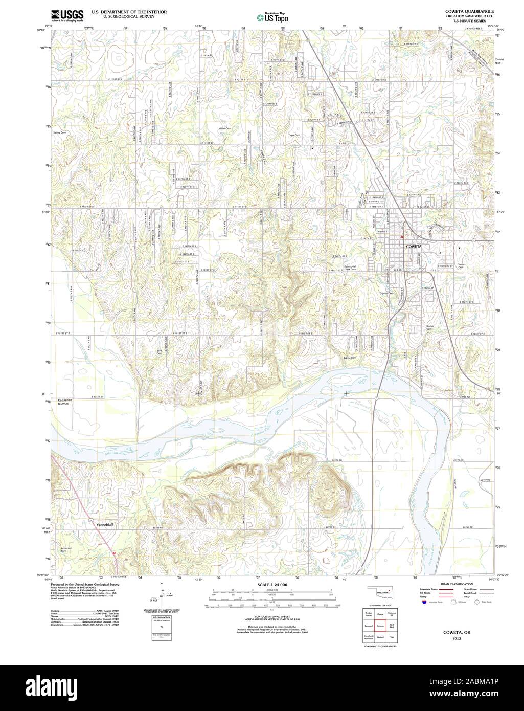 Coweta map Cut Out Stock Images & Pictures - Alamy