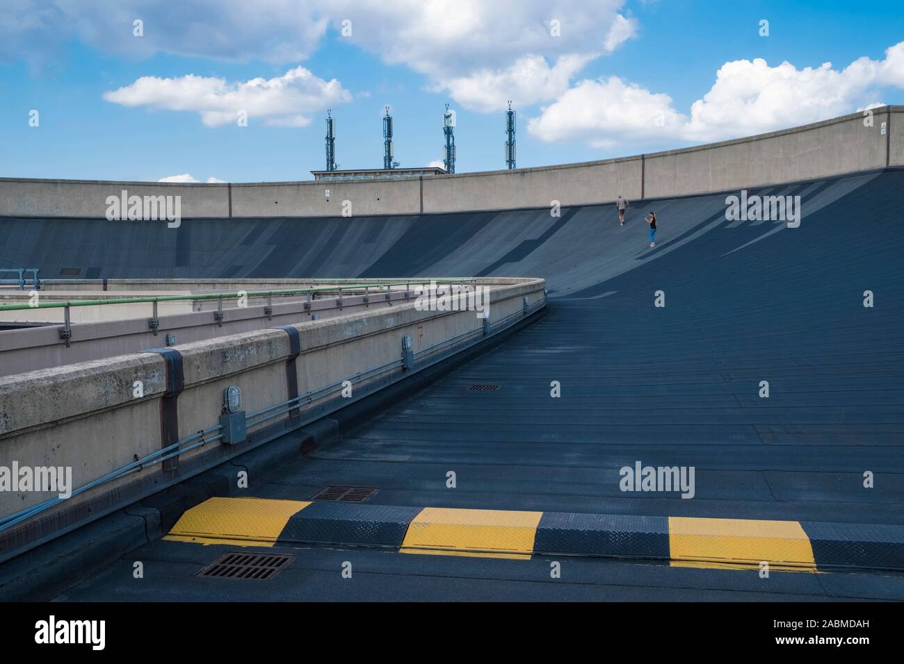 Italy, Turin: rooftop race and test track of the Fiat Lingotto Facory ...