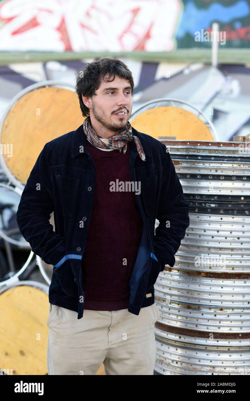 Daniel Hahn, managing director of "Bahnwärter Thiel", in front of an ...