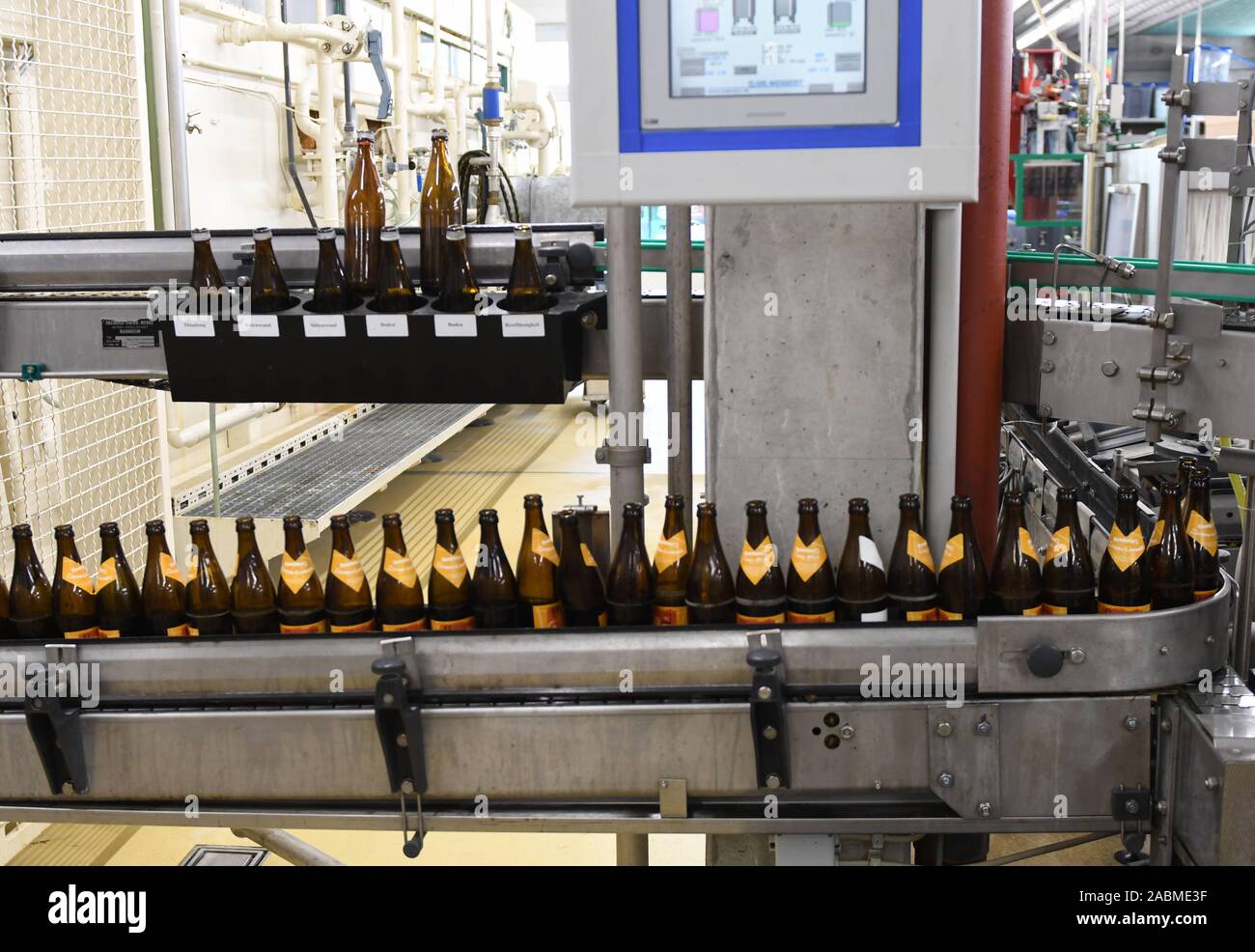 Laboratory, brewery and bottling plant for in-house use at the Doemens ...