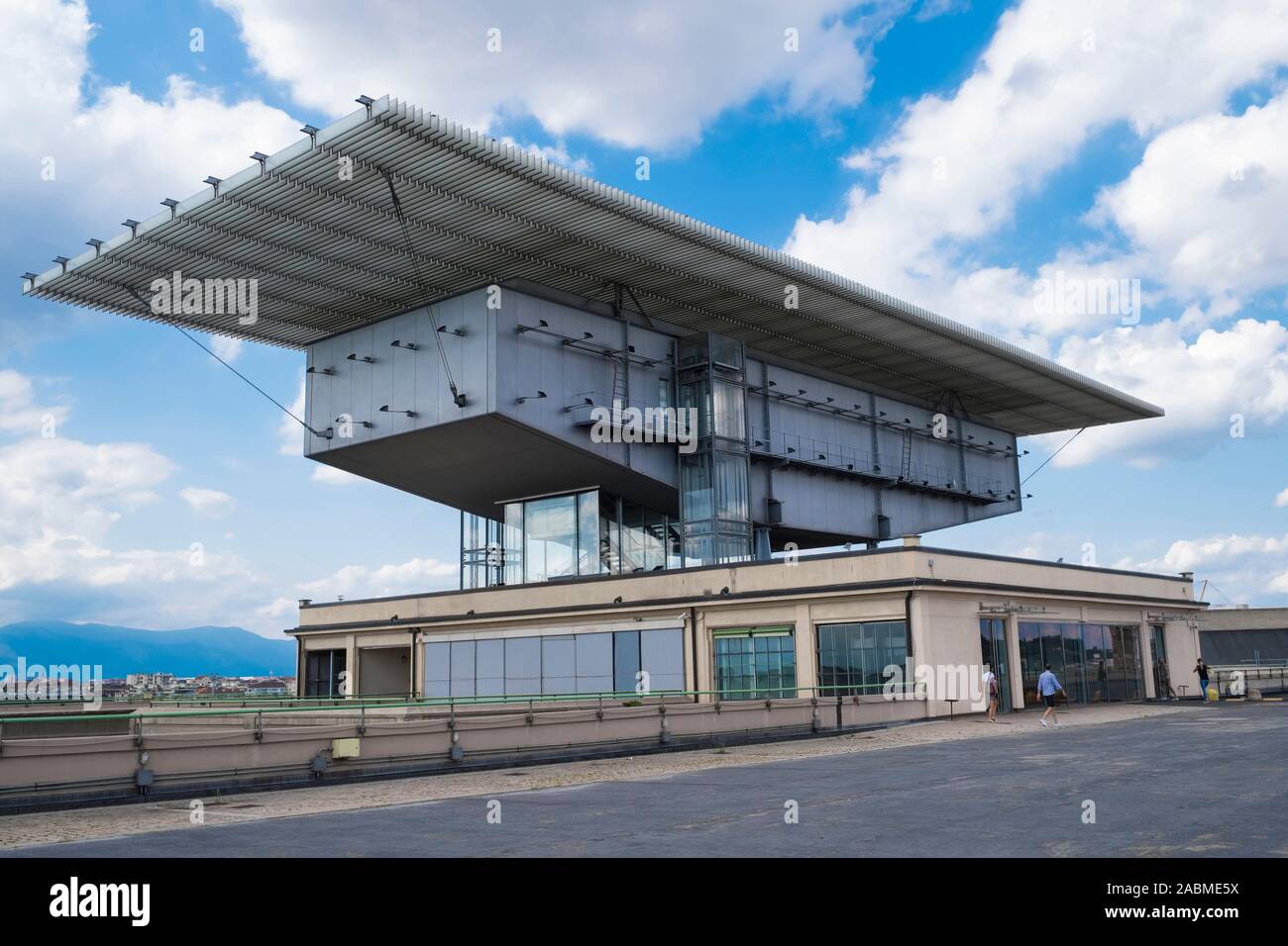 Italy, Turin: rooftop race and test track of the Fiat Lingotto Factory ...
