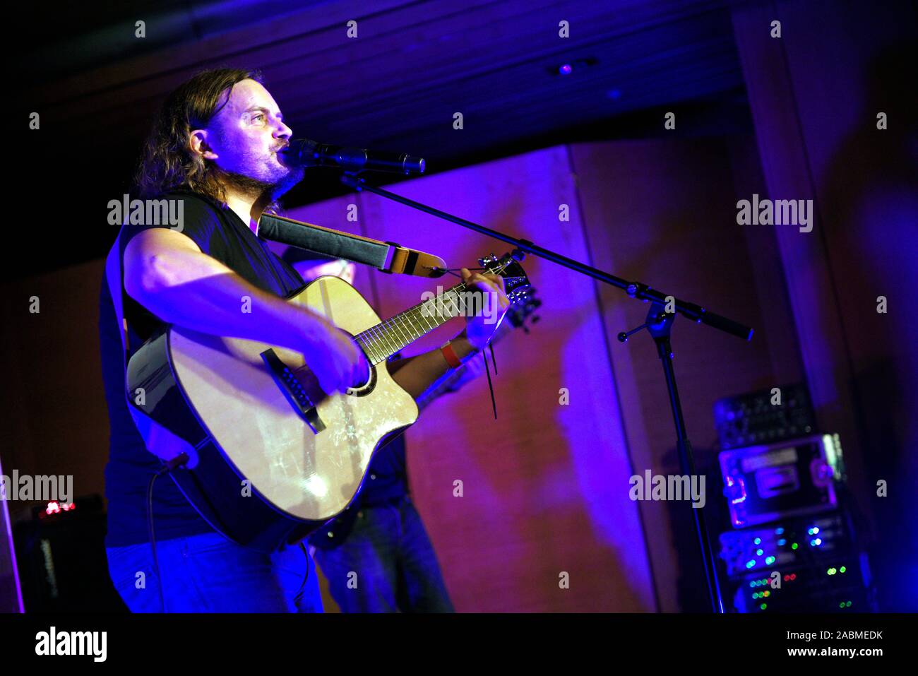 The band "Spooner" during a performance at the Digital Analog Festival ...