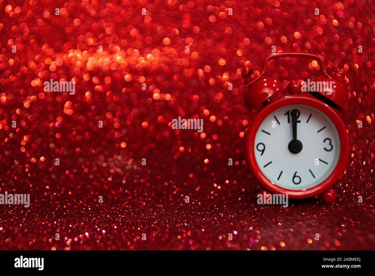 Evening clock on the right side of the photo ticks at noon or midnight ...