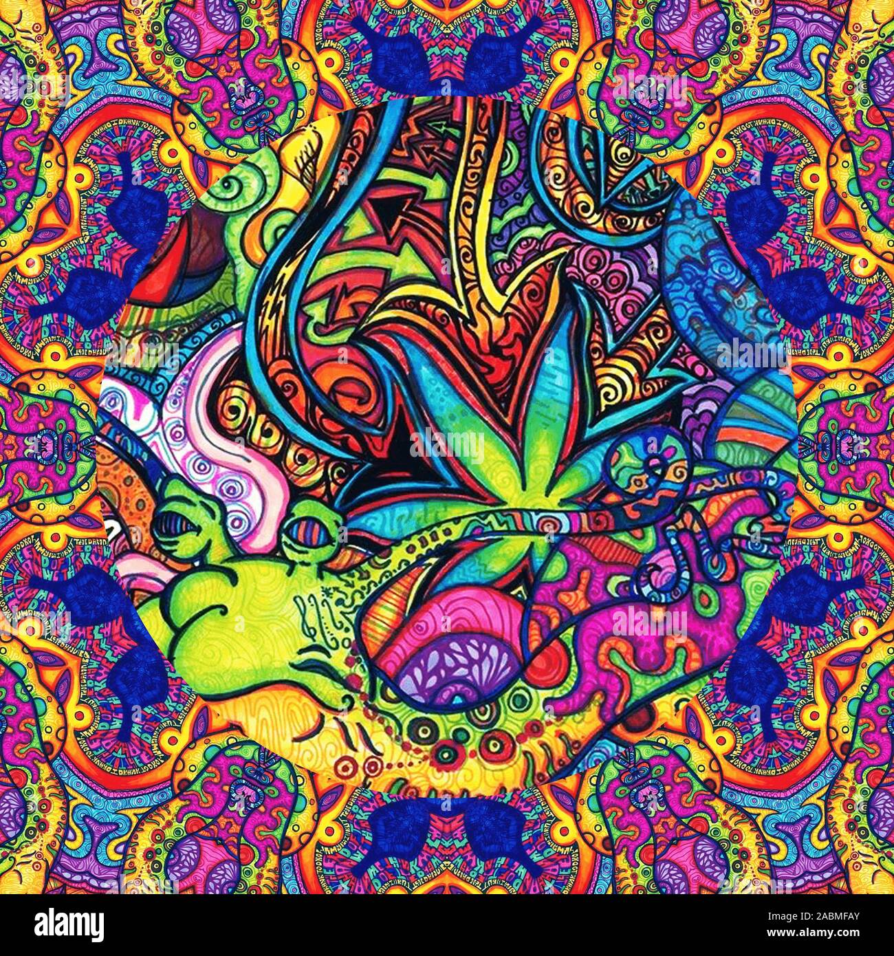 COLORFUL LSD WALLPAPERS Stock Photo - Alamy