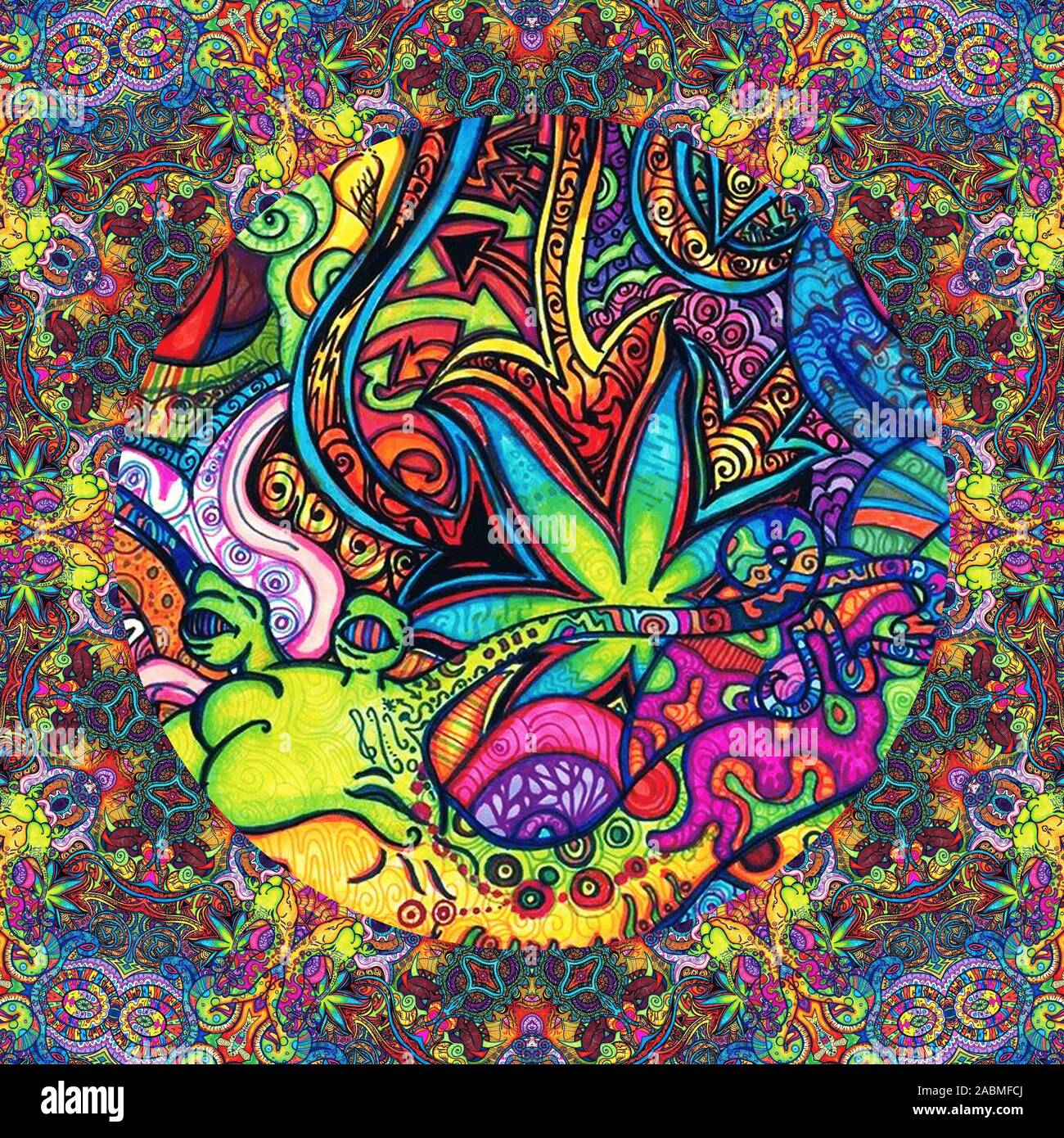 COLORFUL LSD WALLPAPERS Stock Photo - Alamy