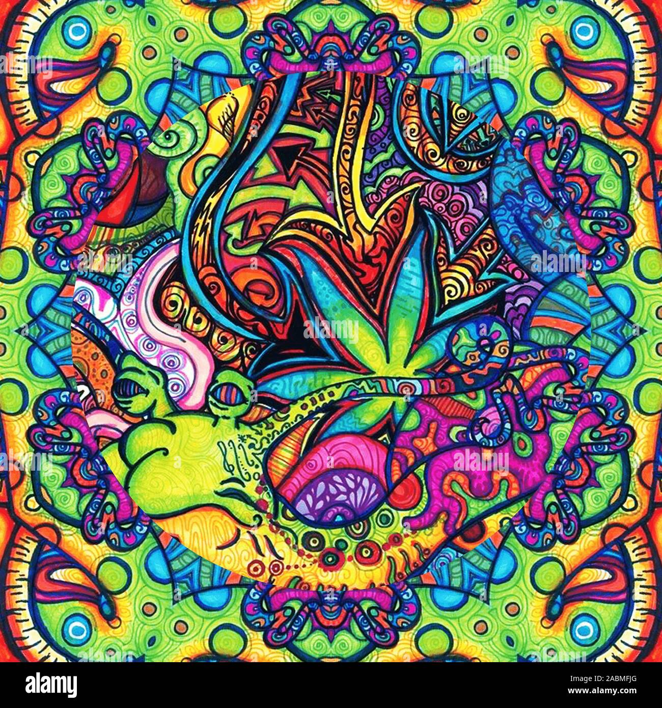 COLORFUL LSD WALLPAPERS Stock Photo - Alamy